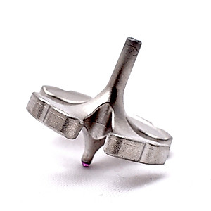 Turbo Tops Stainless Steel Spin Tops 2 Pack (Silver)