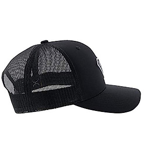 HOOEY Women's Rope Like A Girl Diamond Patch Mesh Ball Cap Black One Size