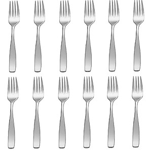 Mikasa Satin Loft 18/10 Stainless Steel Salad Fork (Set of Twelve)