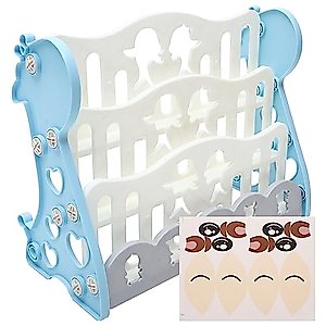 Homoyoyo Small Bookshelf Kids Bookshelf Freestanding Bookcase Small Open Shelf Nursery Book Shelves Cute Storage Organizer Kindergarten Book Storage Rack for Books Magazines Coloring Book