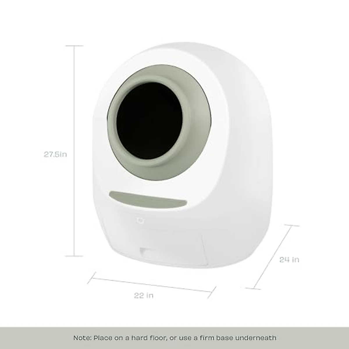 Leo's Loo Too by Casa Leo - No Mess Automatic Self-Cleaning Cat Litter Box Includes Charcoal Filter, Built-in Scale, Smart Home App with Voice Control