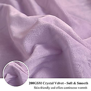 XeGe Luxury Faux Fur Throw Blanket, Light Purple Soft 50x60 Fluffy Blanket Throw, Shaggy Plush Decorative Couch Blanket, Cute Furry Throw Fuzzy Office Lap Blanket for Bedroom Living Room Lavender