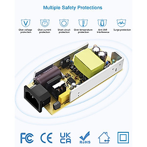 ALITOVE 24V Power Supply 4A 96W AC/DC Adapter 100-240V AC to DC 24 Volt Converter 4amp 3.75A 3.5A 3.3A 3.2A Transformer 5.5x2.5mm for LED Strip CCTV Camera LCD Monitor Massage Chair