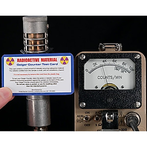 United Nuclear Geiger Counter Test Card