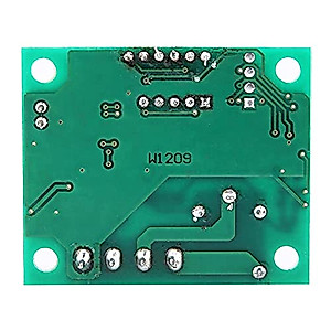 W1209 12V DC Digital Temperature Controller Board Micro Digital Thermostat -50-110°C Electronic Temperature Cool Temp Control Module Switch with 10A One-Channel Relay and Waterproof with LED Display