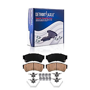 Detroit Axle - Brake Kit for Ford Fusion Lincoln Zephyr MKZ Mazda 6 Mercury Milan Replacement Disc Brake Rotors Ceramic Brakes Pads Front and Rear