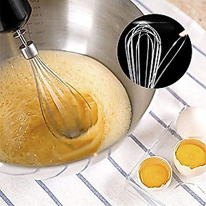 Cenipar W10490648&KHMPW- KHM2B W10490648 Hand Mixer Turbo Beaters(2 Pack) & KHMPW Stainless Steel Pro Whisk(2 Pack) Fit for KHM512BM KHMPW KHM2B