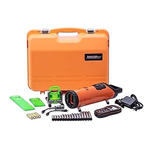 Johnson Level & Tool 40-6698 Electronic Self-Leveling Pipe Laser with GreenBrite Technology, Green, 1 Laser