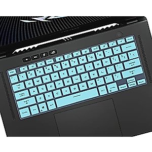 Keyboard Cover for 15.6" ASUS TUF Dash F15 FX516 FX516PM FX516PR TUF516PE/15.6" 14" ASUS ROG Zephyrus G15 GA503 G14 GA402,16" ASUS Zephyrus M16 GU603/13.4" ASUS ROG Flow X13 GV301QH Skin-Mint