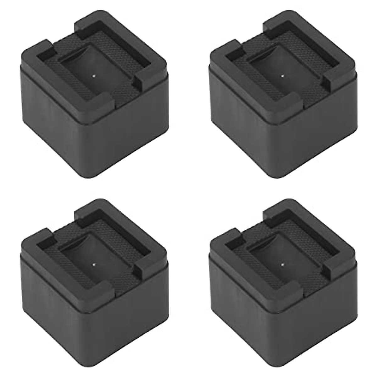 Mxzzand Furniture Riser Pad, Bed Raisers Blocks 4 Sets Leaving More Storage Space Anti Skid for Home