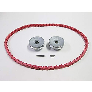 Craftsman Table Saw Belt & Pulley Kit with 2 1/2" Pulleys, Keys, & Fenner PowerTwist