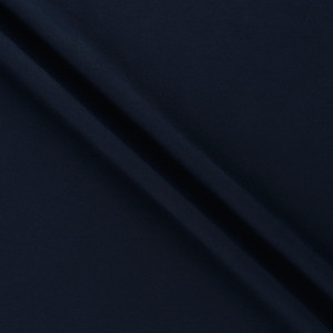 Mook Fabrics Solid Interlock Knit Fabric (64'' Wide) 2 Way Stretch, Dk Navy Cut by The Yard
