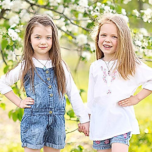 Hicarer 2 Pieces Half Heart Bff Necklace Friend Necklace for Friendship Birthday Gifts (Unicorn Style)