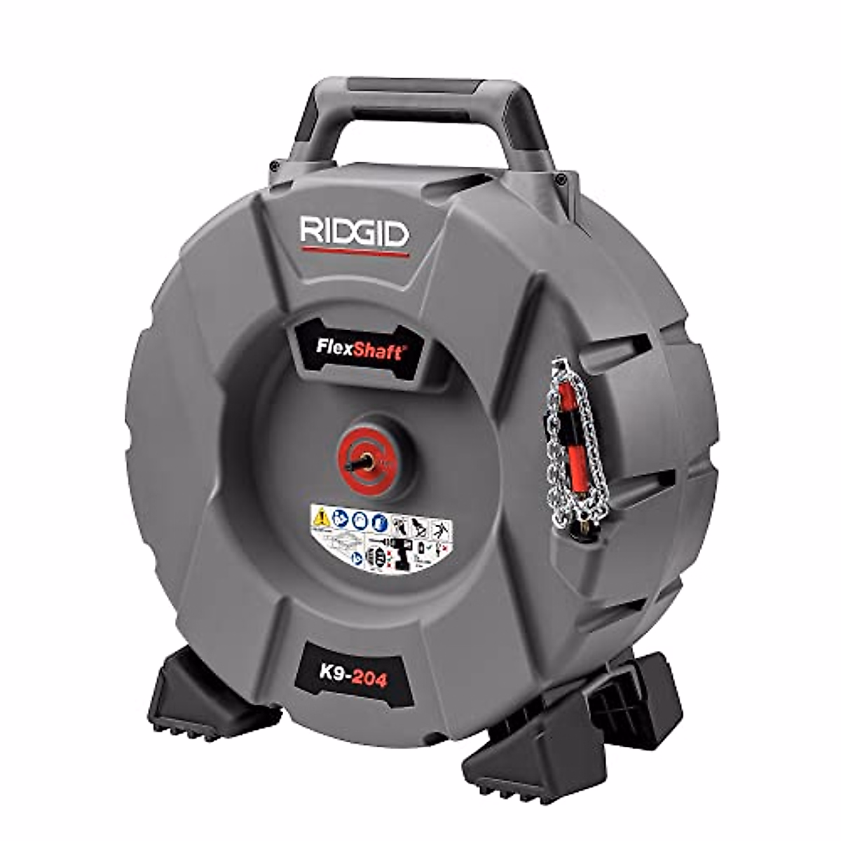 RIDGID 64273 Model K9-204 FlexShaft Drain Cleaning Machine Kit for 2"-4" Pipes