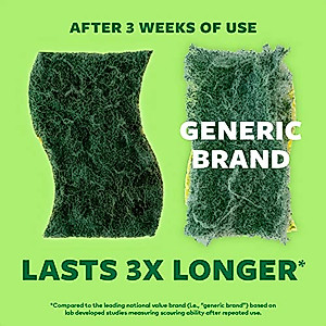 Scotch-Brite Heavy Duty Scrub Sponges, For Washing Dishes and Cleaning Kitchen, 12 Scrub Sponges