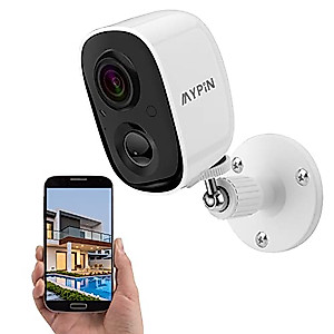 Security Camera Wireless Outdoor, 1080P HD Wireless Rechargeable Battery Powered WiFi Home Surveillance Camera with AI PIR, Waterproof, Night Vision, Motion Detection, 2-Way Audio and SD/Cloud Storage