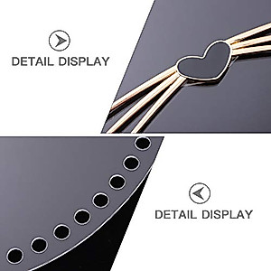 EXCEART Acrylic Bag Weaving Board with Cats Whisker Round Clear Front Back Panel Board Shaper for DIY Knitting Crochet Bag Handbag Purse Summer Bag Women Bags Handmade DIY Accessories