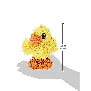 MIGHTY- Microfiber Ball Junior Duck – Made with Squeaker Balls and Minimal Stuffing. Strong & Tough. Interactive Play Dog Toy. Machine Washable & Floats