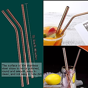 ZBPASL 4 Set of Moscow Mule Mugs,Cocktail Cup Moscow Mule Mug Set with Coaster,Cocktail Straws,Measuring Cup and Barware Tool Set (Bronze)