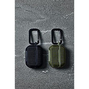 UAG Designed for AirPods Pro Case (2nd Generation 2022) Metropolis Ballistic ARMR Black - Rugged Protective Case Cover Compatible with MagSafe Charging with Keychain Carabiner by URBAN ARMOR GEAR