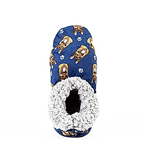 German Shepherd Super Soft Slippers - E&S Pets - German Shepherd Gifts - Cozy House Slippers - Non Skid Bottom - One Size Fits Most - Sherpa slipper - Pet Lover Gifts For Men And Women