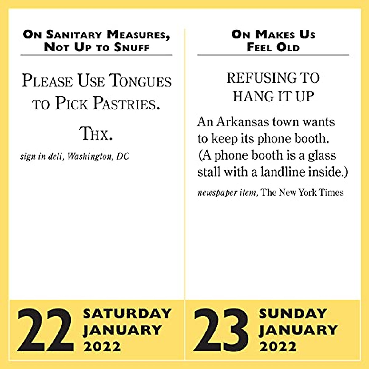 365 Stupidest Things Ever Said Page-A-Day Calendar 2022: A Daily Dose of Hilarious Moments Courtesy of Entertainers, Athletes, Business Leaders, and Politicians