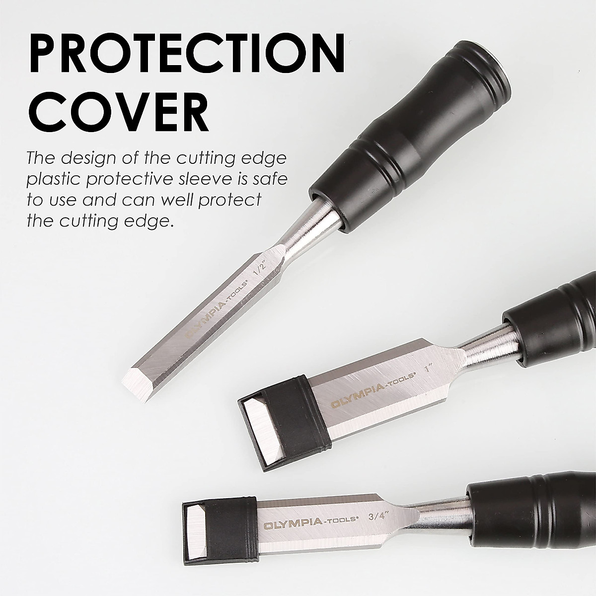 Olympia Tools Wood Chisels, Set of 3, 30-191, 3-piece