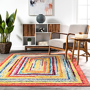 nuLOOM Hargis Labyrinth Accent Rug, 3x5, Multi