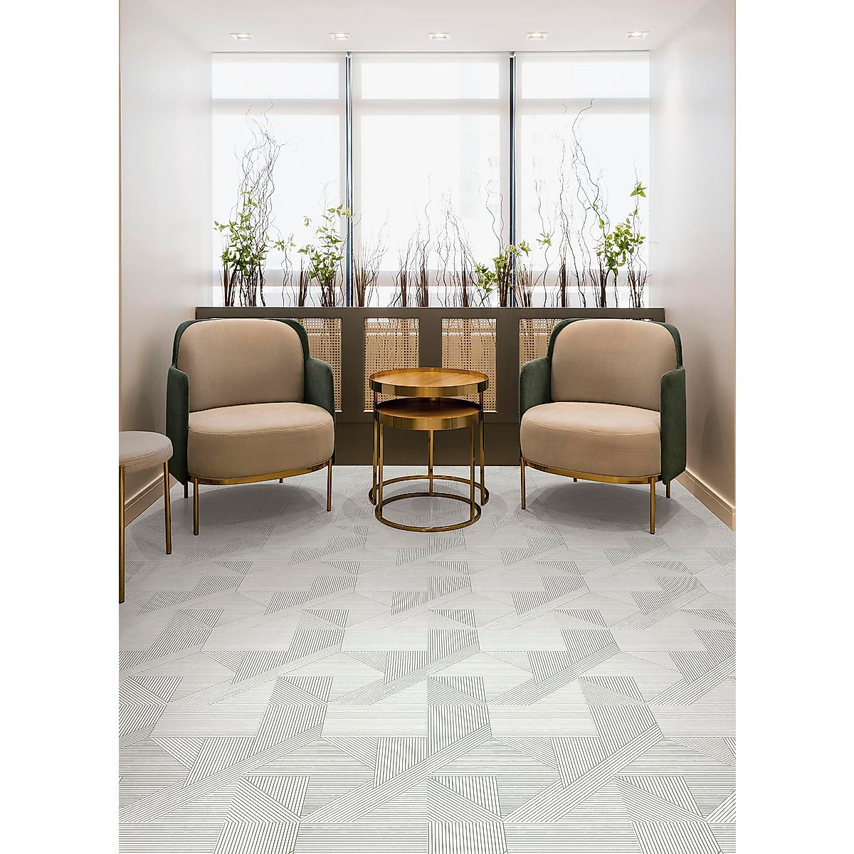 FloorPops 12-in by 12-in Neutral Frey Peel & Stick Floor Tiles