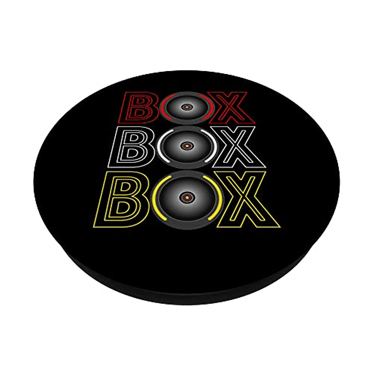 Formula Racing Car Box Box Box Radio Call To Pit Crew PopSockets Swappable PopGrip