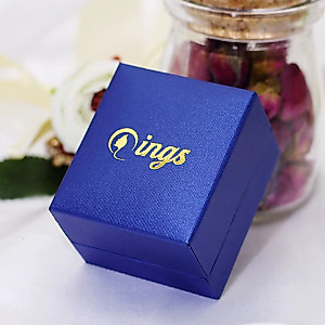 Qings Stars Ring 925 Sterling Silver Adjustable Rings for Women Colorful Zircon Open Ring Stackable Engagement Ring Gift for Women