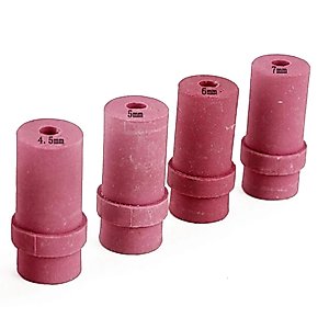 Jewboer 4pcs Ceramic Sandblaster Nozzle Tips,Abrasive Sand Blaster Blasting 4.5mm,5mm,6mm and 7mm Inner Diameter (Pack of 4)