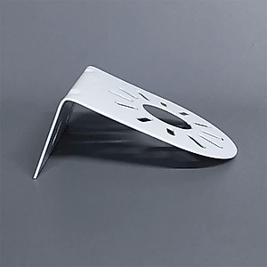 OwlCat L-Shape Dome CCTV Security Camera Mount Bracket Metal Right Angle Wall Ceiling Mount Bracket for 2.5inch Video Surveillance Mini Dome IP Camera Side Bracket, White, 115 x 102 x 50mm (L115-1)