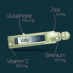 Liquid Glutathione 500 mg | Detox Every Day | + Vitamin C, Zinc and Selenium | More Energy | High Potency Antioxidant | Skin Health | Great Taste | Single-dose Vials | 30 Doses