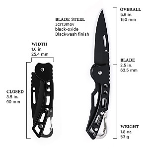 COLLMORE Ultralight Pocket Knife with 2.5 in Blade Paraframe Mini Pocket Knife, Cool Portable EDC Knife for Hiking, Camping, Outdoor, Gifts for Men