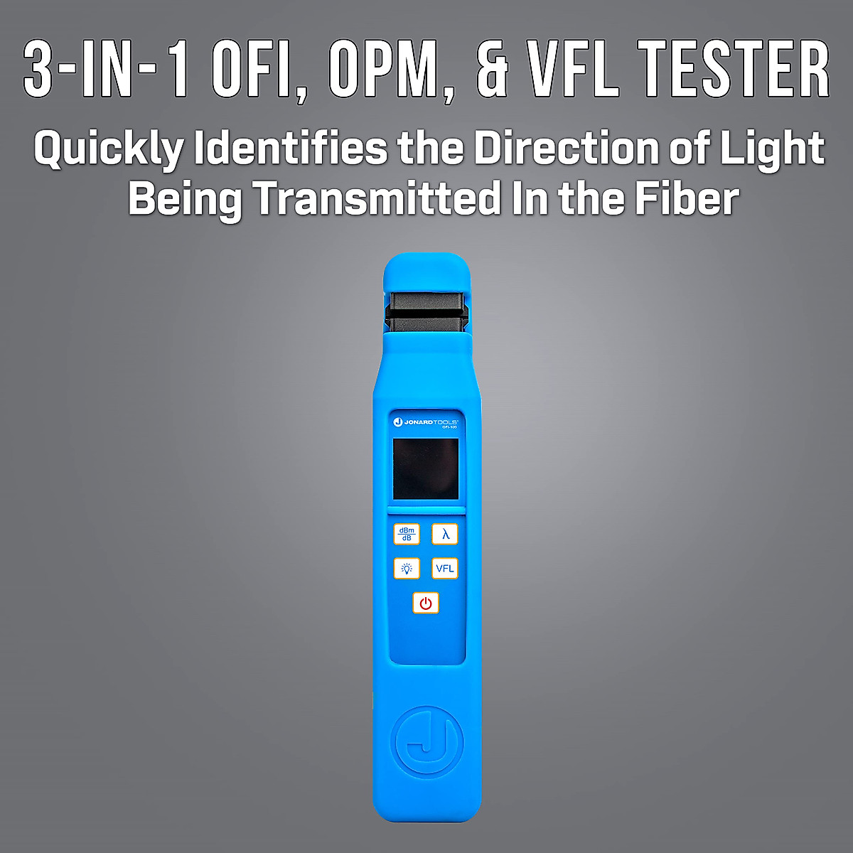 Jonard Tools OFI-100 Advanced Optical Fiber Identifier with Built-in Power Meter and VFL