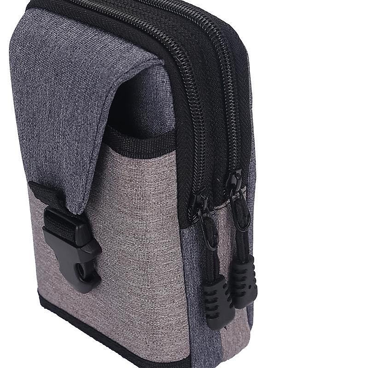 Phooyeejoon Universal Belt Cell Phone Holster, Belt Clip Phone Cover Utility Phone Waist Belt Bag Hip Wallet Pouch for 7'' Smartphone, Nylon Canvas Construction