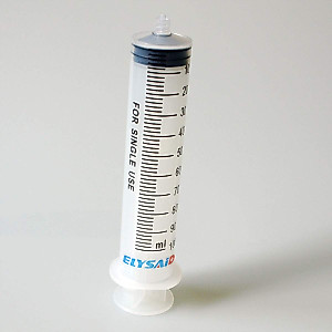 ELYSAID Reusable Large Plastic 100ml Syringe with 120cm (47in) Handy Plastic Tubing
