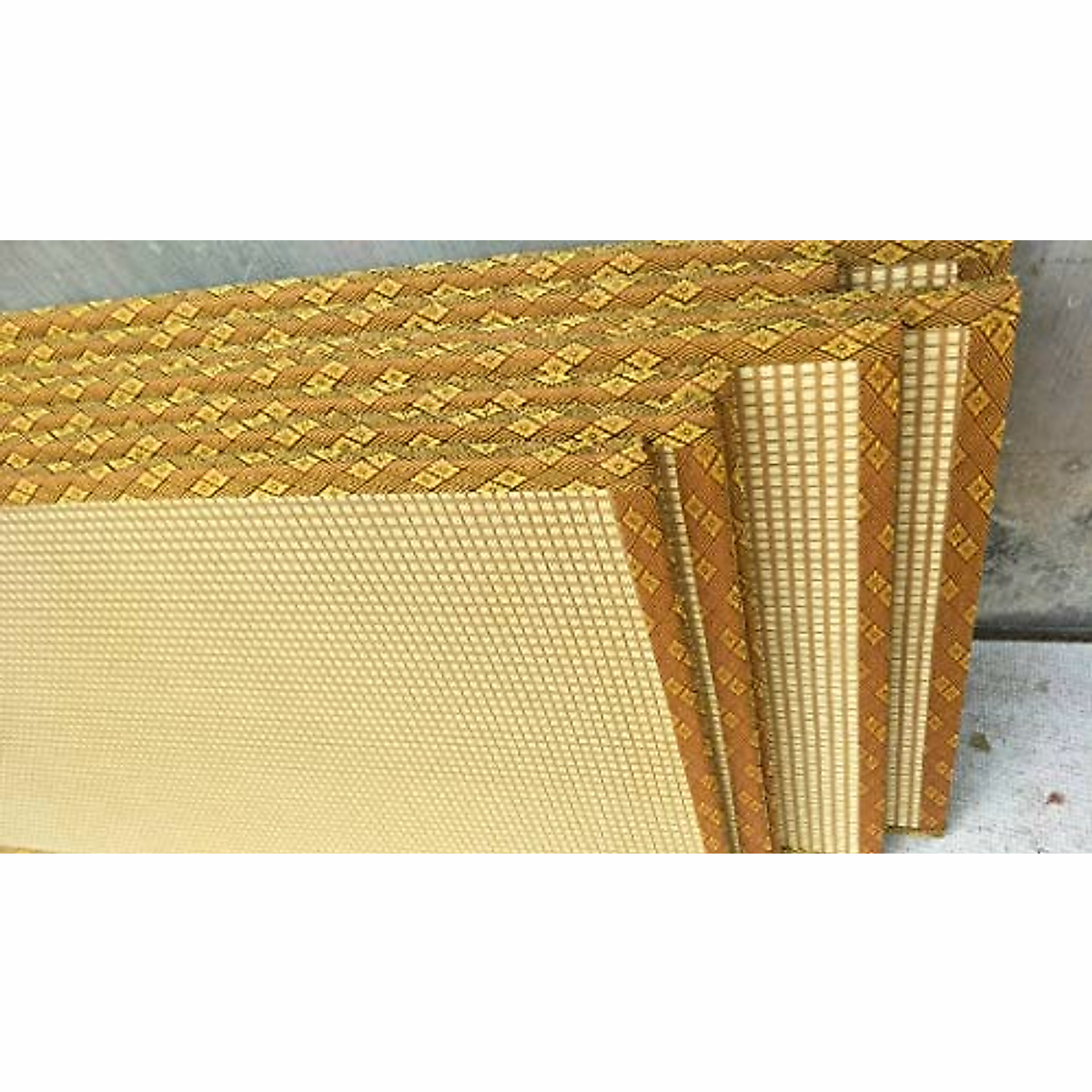 HUAWELL Japanese Traditional Interior Igusa Unit Tatami 1 Inch Thickness (Light Yellow, 80cm*80cm)