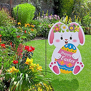 2 Pack Easter Garden Flags St Patrick's Day Garden Flag Shamrock Bunny Eggs Garden Flag 12 x 18 Inch Vertical Double Sided Decorative for Outside Yard Spring Seasonal Garden Flag