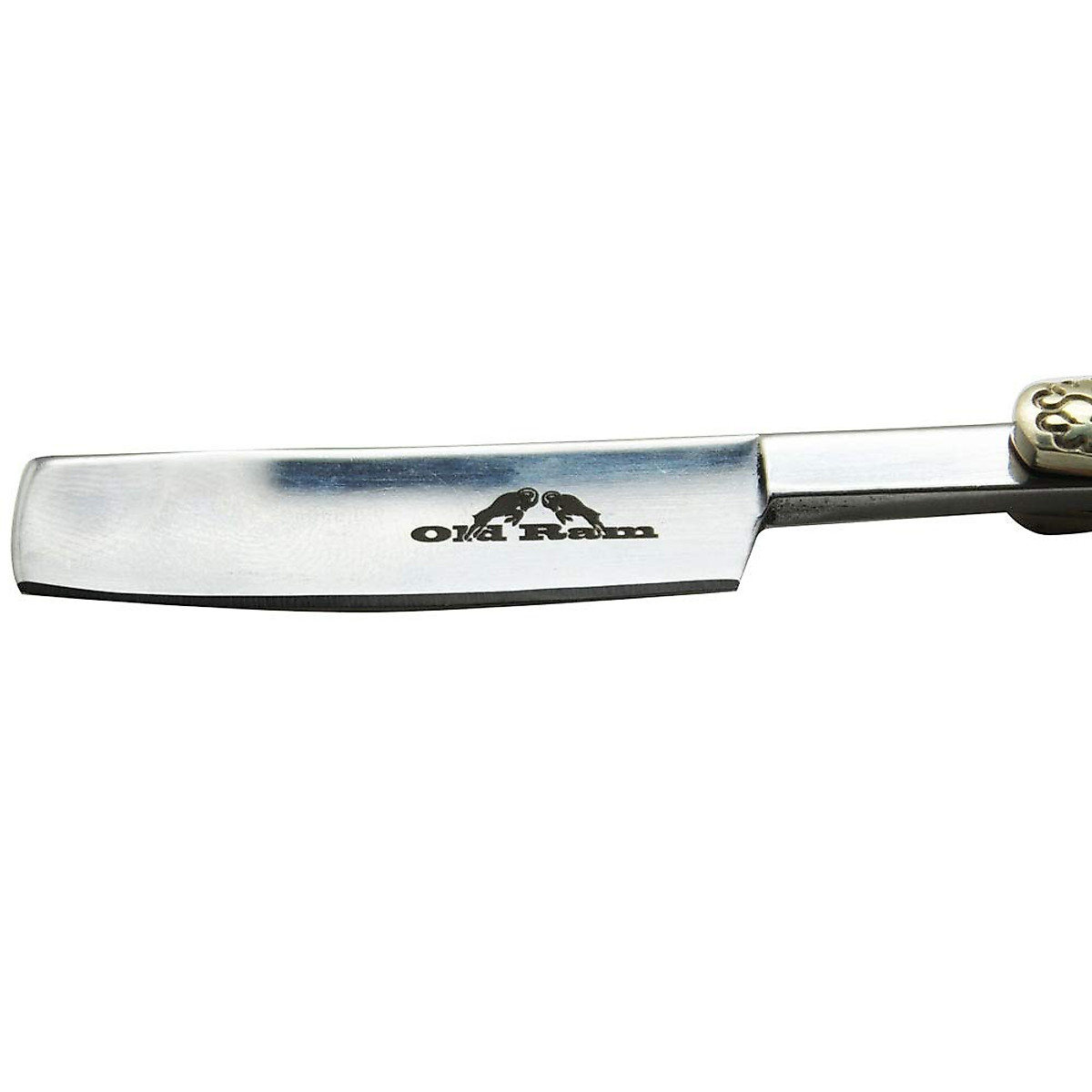 Old Ram Collection Barber Straight Razor Style Manual Folding Knife.. (Red)