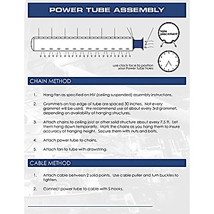 Patterson Fan Patterson Power Tube Air Sock 60' Length, White (90304)