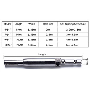 4Pcs HSS Door Window Cabinet Self Centering Hinge Drill Bits Set Center Hinge Drill Bit Mill Tool for Opening Hole-5/64 Inch 7/64 Inch 9/64 Inch 11/64 Inch