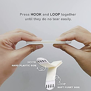 Karsbarwe 48-Pairs(96 Strips) Small Picture Hanging Strips Heavy Duty,Hook and Loop Tape,Water-Resistant Adhesive Strips for Frame Hanging,No Tools Wall Hanging Strips