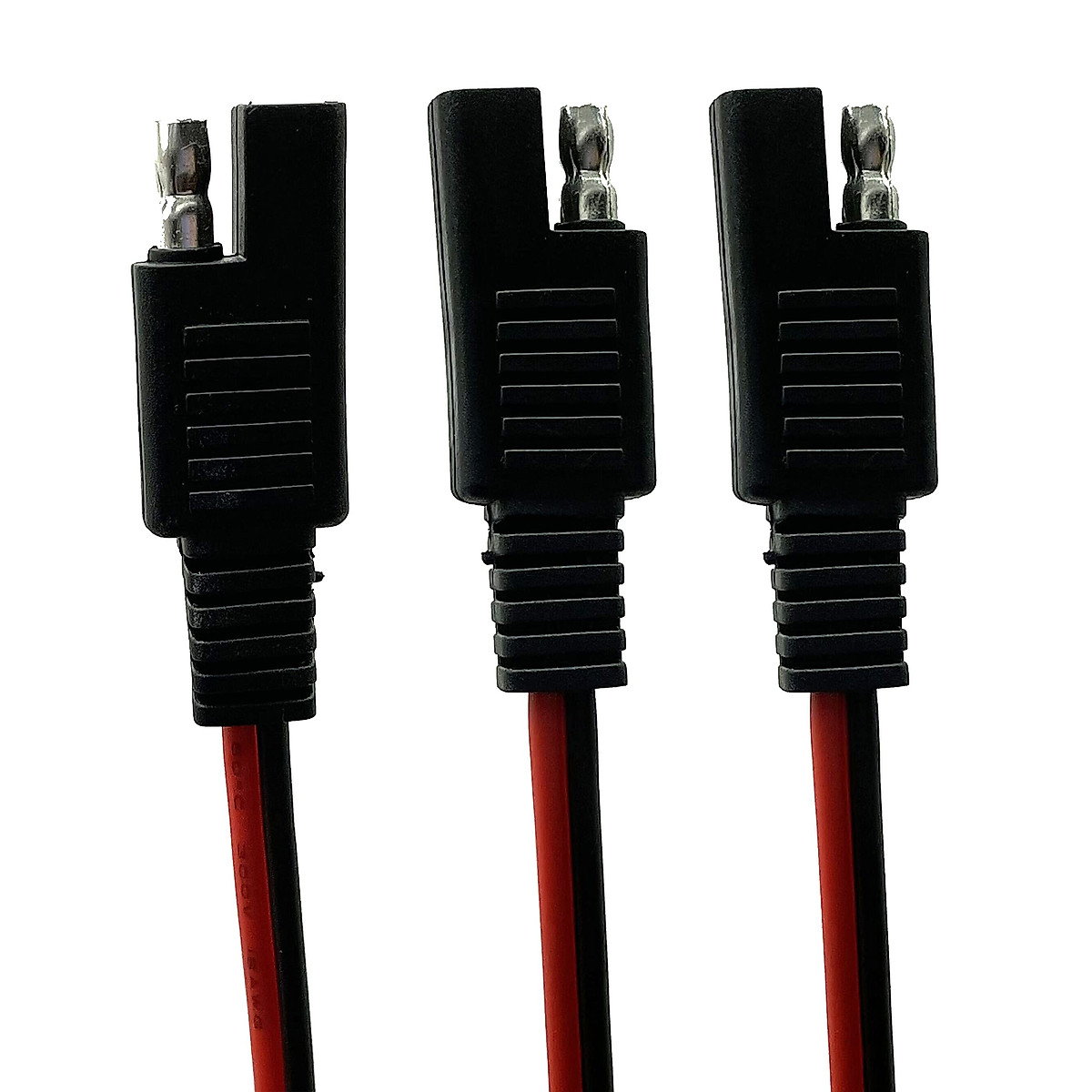 Halokny SAE Splitter Cable, 14AWG SAE 1 to 2 DC Power Automotive Y Splitter Extension Cable for Automobile and Solar Panel (1Ft/30cm)