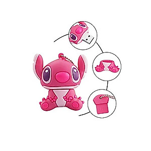 USB Flash Drive. 16GB, 32GB, 64GB Cartoon Stitch USB Flash Drive Pen Drive Memory Stick U Disk. (64GB, Pink)