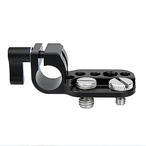 NICEYRIG Mini Mounting Plate with 15mm Rod Clamp for Monitor EVF Transmitter Receiver to 15mm Rod - 166