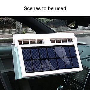 Solar Powered Car Window Fan Universal Solar Car Window Exhaust Fan Car Window Cooler Fan Air Ventilator Exhaust Radiator