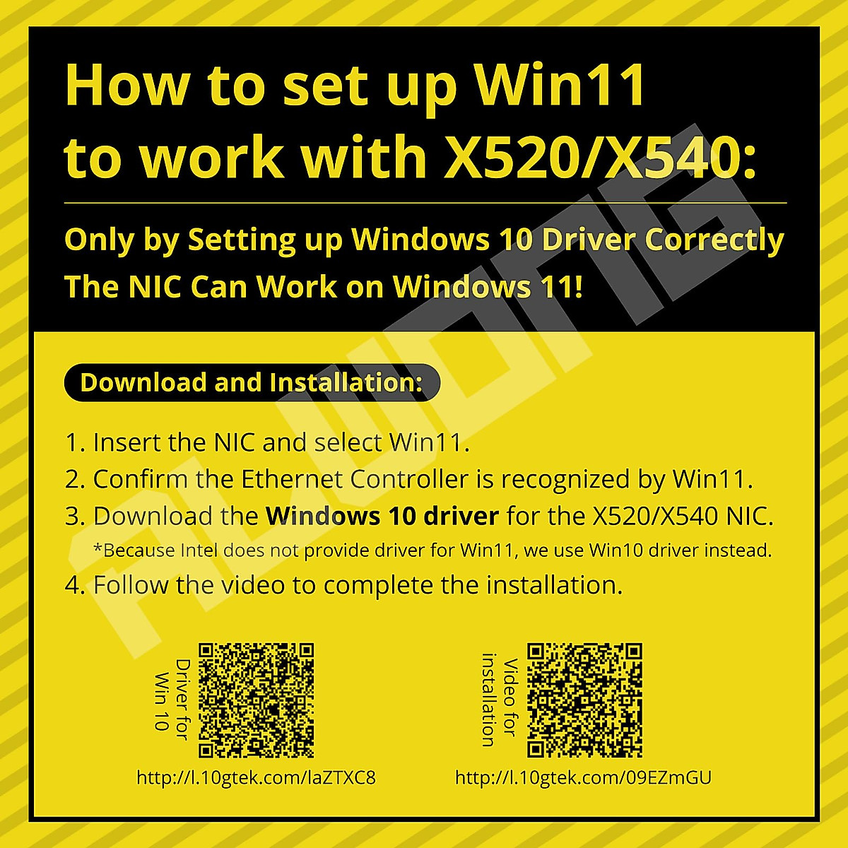 Alwong 10 Gigabit Network Card, with Intel 82599EN Controller, Single SFP+ Port, Ethernet LAN Adapter Support Windows Server/Linux/VMware, Equivalent to Intel X520-DA1 (Intel E10G42BTDA)