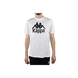 Kappa Caspar T-Shirt 303910-11-0601, Mens, Bright White, L